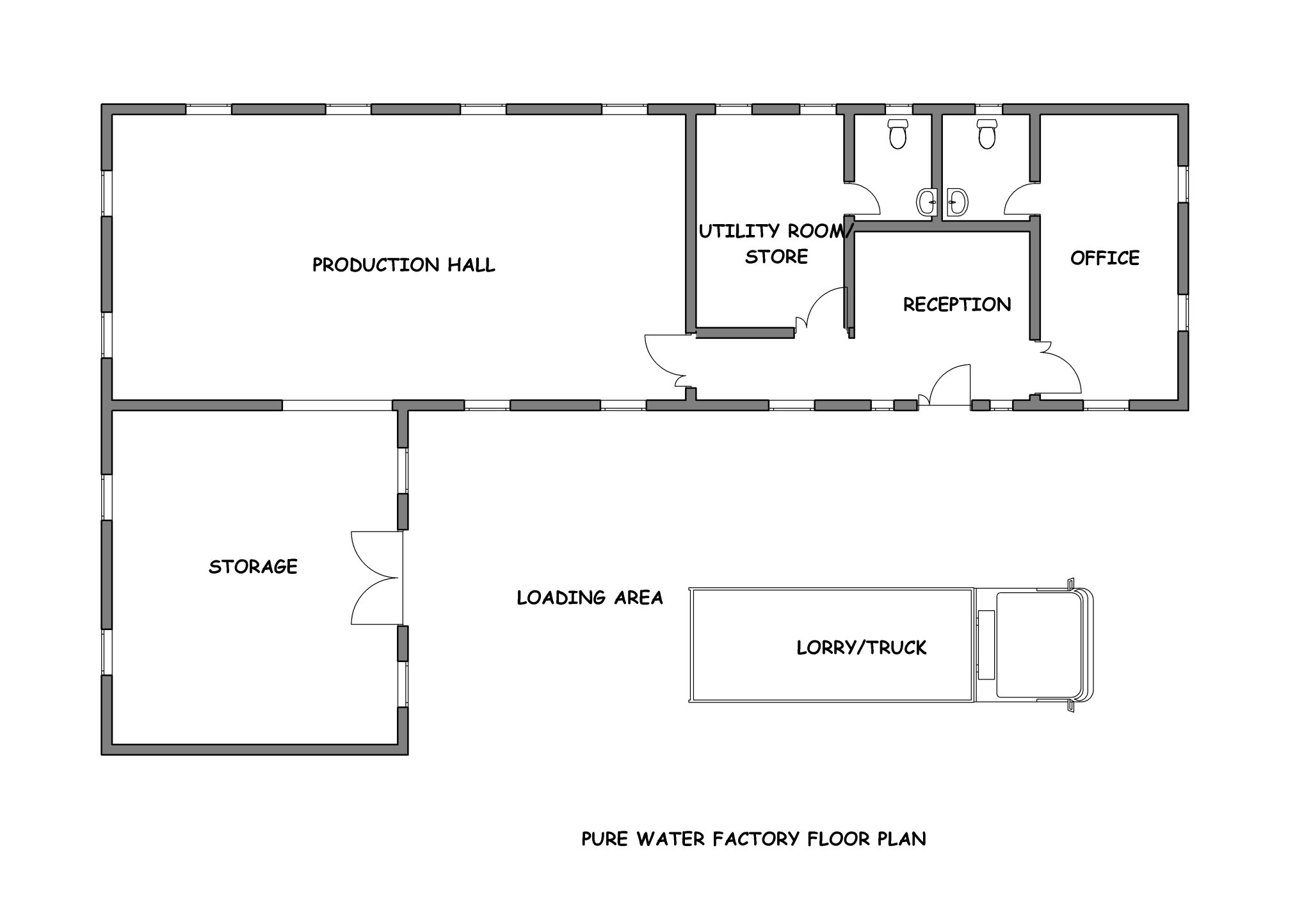 Portable Pure Water Factory Floor Plan Sample – Peteroz Construction Blog