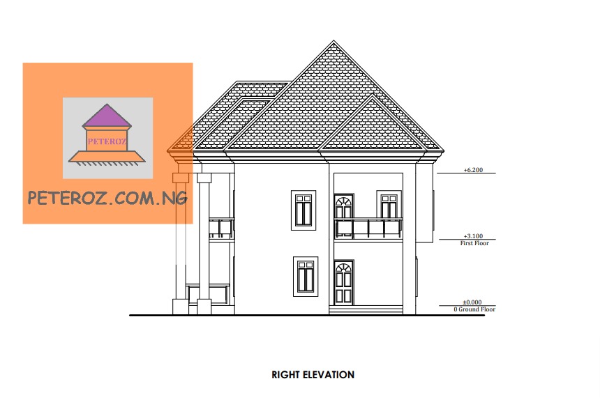 Architectural Drawing: Unique Portable 5-Bedroom Dup – Peteroz ...