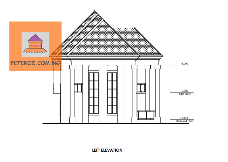Architectural Drawing: Unique Portable 5-Bedroom Dup – Peteroz ...