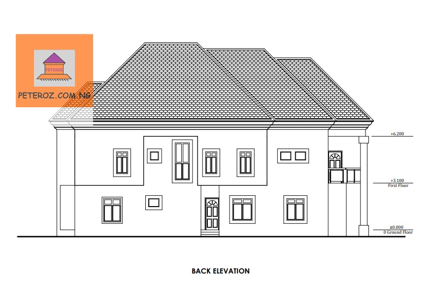 Architectural Drawing: Unique Portable 5-Bedroom Dup – Peteroz ...