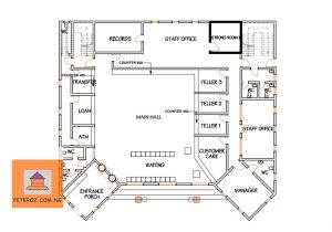 3 Beautiful Bank Floor Plan Samples